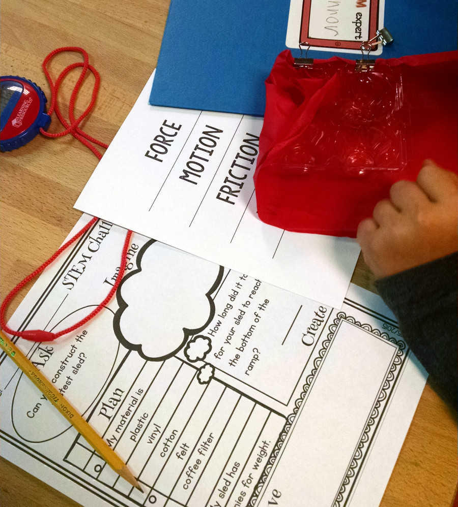 STEM Challenge - Fast & Slow Sled - STEM Activities for Kids