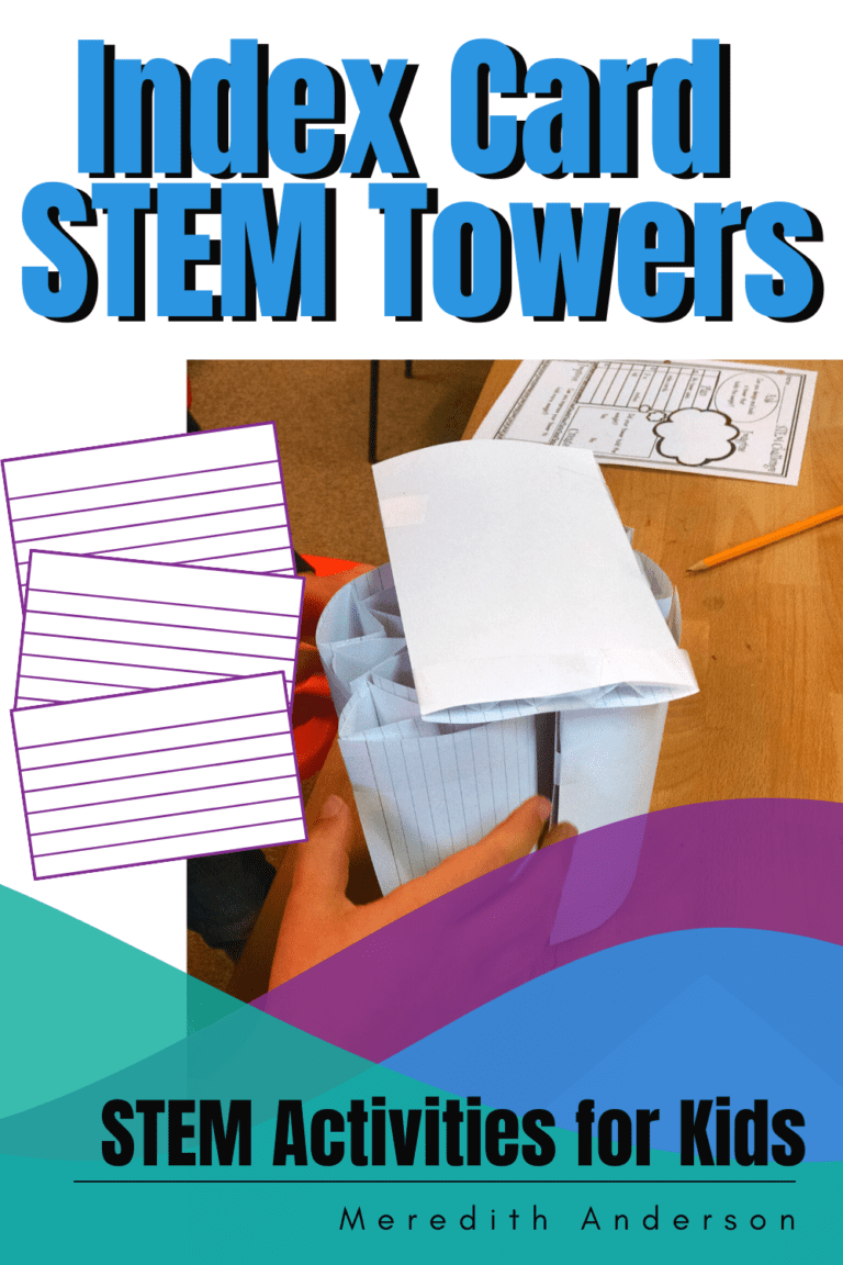 Index Card STEM Towers - STEM Activities for Kids